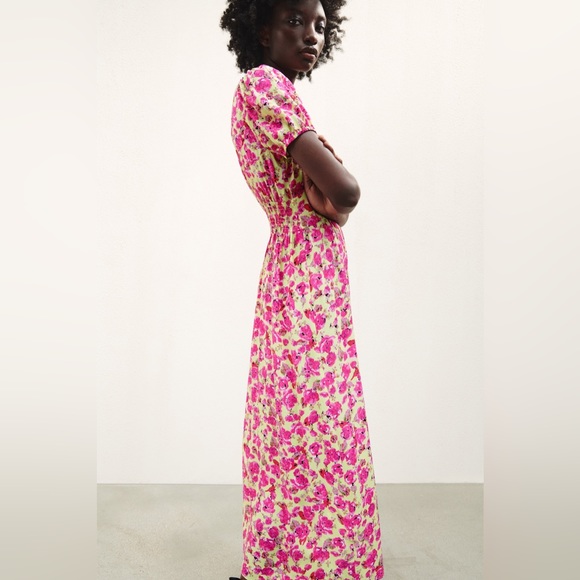 Zara | Dresses | Zara Floral Print Dress | Poshmark